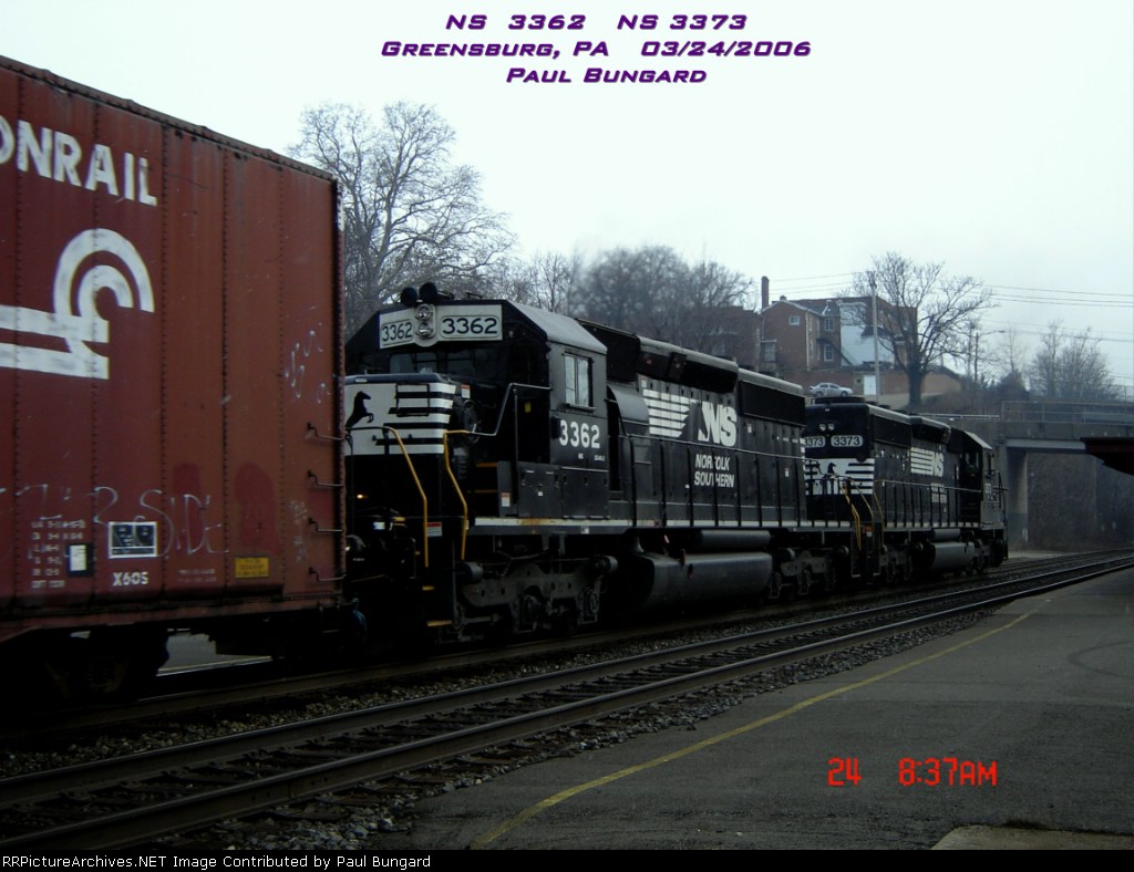 NS 3362 SD40-2 NS 3373 SD40-2 03/24/2006